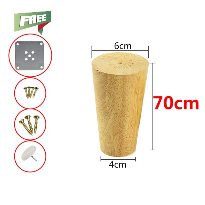 4db Tölgy Fa Bútor Lábfej 6-70 cm Vaslappal Kanapé Asztal Szék ...