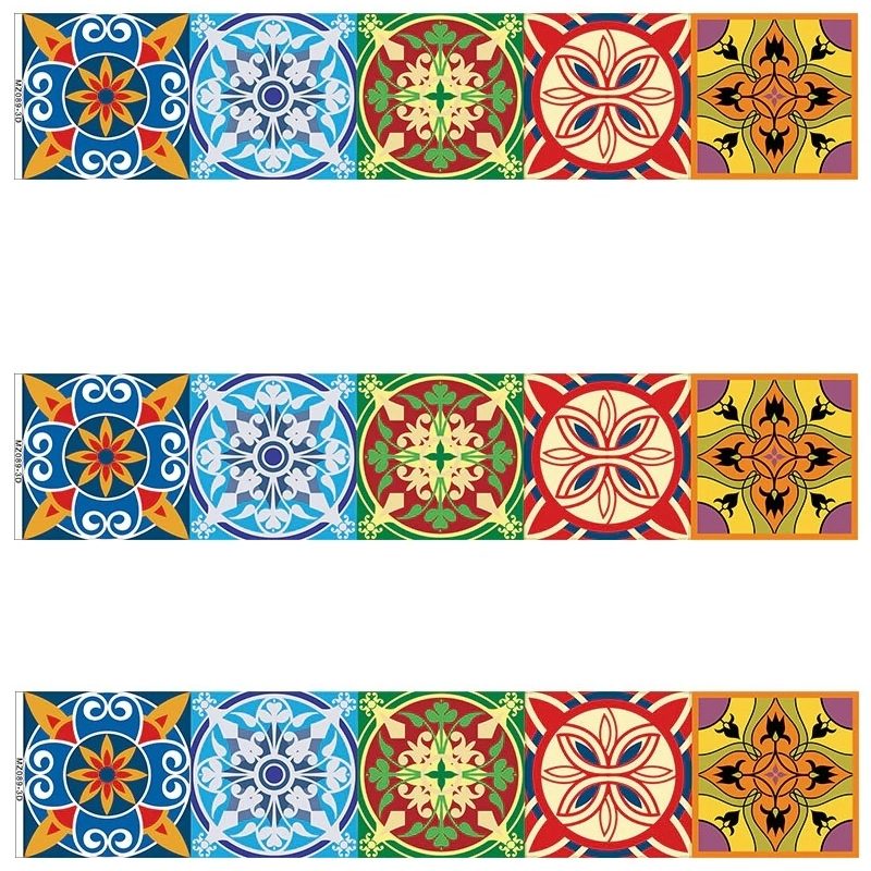 Retro Csíkos Csempe Falmatrica Konyhai Lépcsők Ajtó Gardrób Dekoráció ...